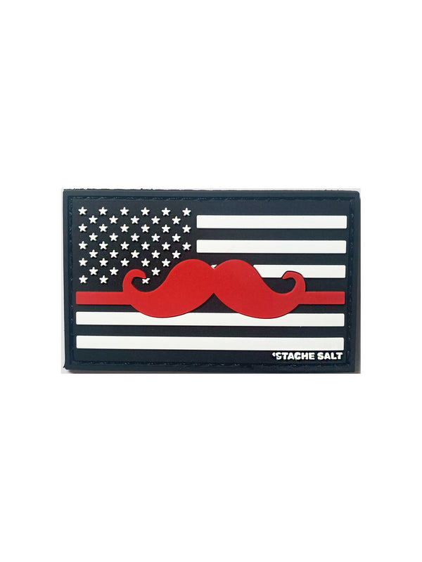 Thin 'Stache Line Velcro Patch - 'Stache Salt Moustache Wax