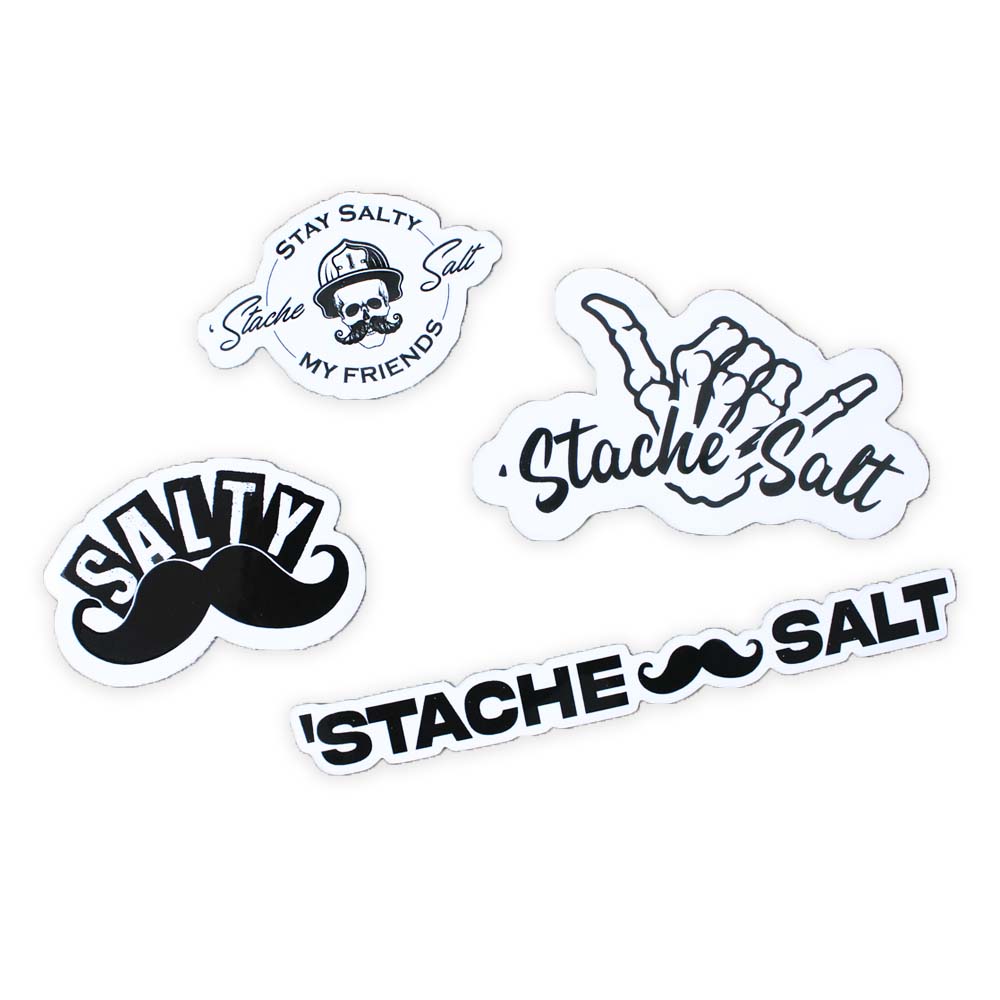 Stickers, Decals & Patches - 'Stache Salt Moustache Wax